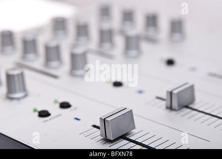 silver dj's mixer Stock Photo - Alamy