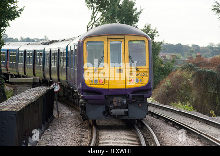 Class 319 electric multiple unit train, in Northern livery, arriving at ...