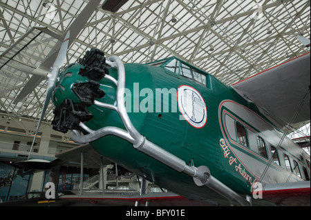 Boeing 80A-1 on static display in the Great gallery of the Museum of ...