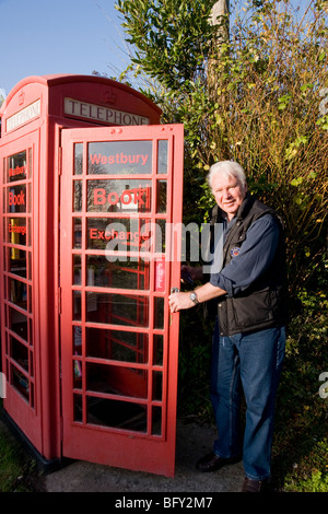 Book Enchange repurposed telephone box Westbury-sub-Mendip Somerset ...