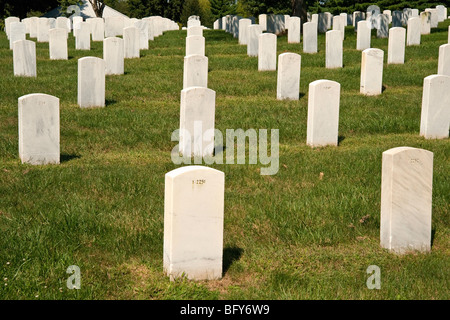 Camp Butler National Cemetery near Springfield, Illinois Stock Photo ...
