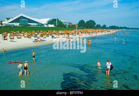 seaside resort Scharbeutz, Baltic Sea Coast, Schleswig-Holstein Stock ...