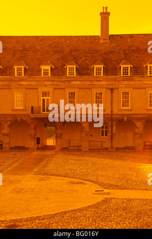 The courtyard at IMMA modern art museum housed in the Royal Hospital ...