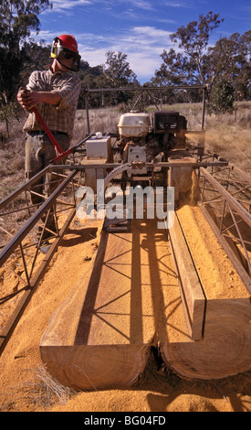 Portable timber mill, Australia Stock Photo - Alamy