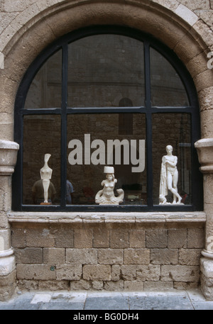 Greece, Dodecanese, Rhodes, Archeological Museum, courtyard Stock Photo ...