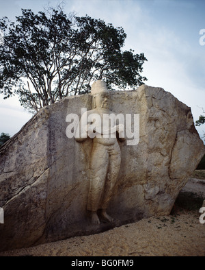 Statue of King Parakramabahu in Polonnaruwa, Sri Lanka on 18 September ...