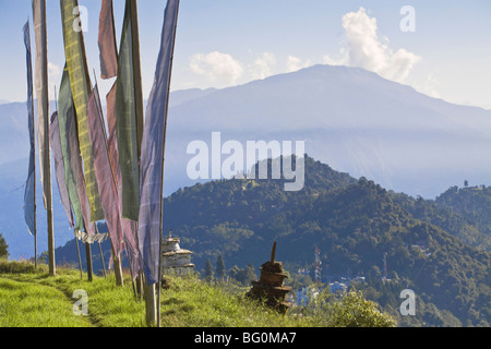 India; Sikkim; Pelling, Sangachoeling Gompa, buddhist monastery Stock ...
