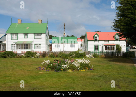 falkland islands port stanley city high street building architecture ...