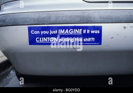 Bumper sticker, Bill Clinton Stock Photo - Alamy