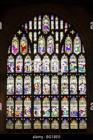 The wonderful stained glass window above the main entrance to The Abbey ...