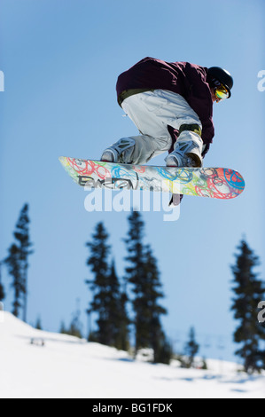 Snowboard Jumping competition Stock Photo - Alamy