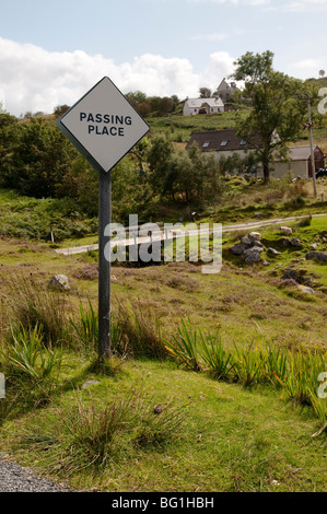 Passing Place Sign, Isle of Skye, Scotland Stock Photo - Alamy