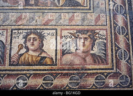 Roman mosaics, Shahba (Philippopolis), Syria Stock Photo - Alamy