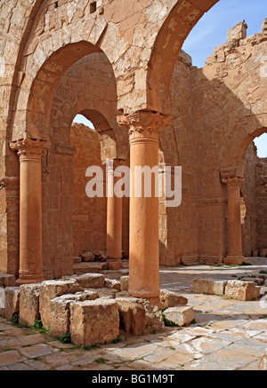 Ruins of the Byzantine basilica of the Resafa fortress, Sergiopolis ...