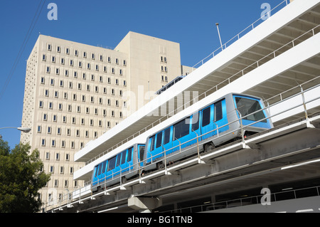 The fully automated Miami downtown train system Stock Photo - Alamy