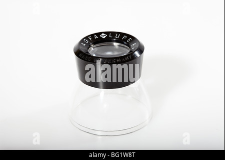 Agfa Lupe, Magnifying Glass for close inspection of film images Stock ...