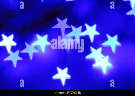 abstract blue background of stars in the night sky with the milky way ...
