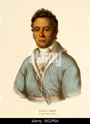 David Vann, Cherokee Indian Leader Stock Photo - Alamy