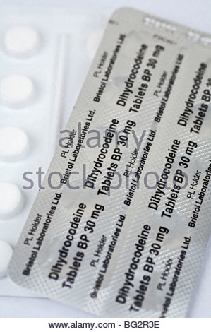 Dihydrocodeine painkiller pills Stock Photo - Alamy