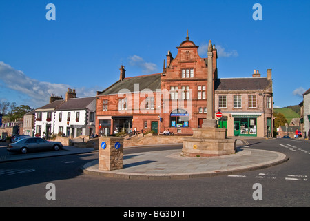 Mercat Cross, Melrose Town Centre, Borders, Scotland, UK Stock Photo ...