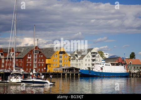 Warehouses on Skansen Docks, Tromso City, Troms County, Norway ...