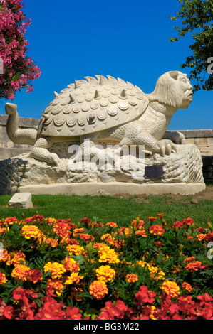 La Tarasque, turtle made of marble with the face of King Rene, Tarascon ...