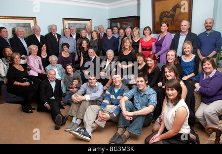 Very Large Irish family Portrait Stock Photo - Alamy