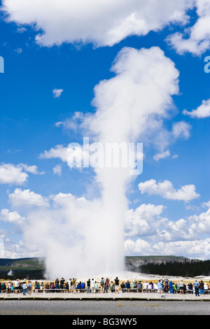 The Upper Geyser Basin, which is the location of Old Faithful Geyser ...