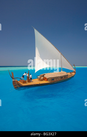 Traditional dhoni, Maldives, Indian Ocean, Asia Stock Photo - Alamy