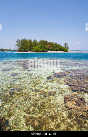 Honduras, Bay Islands, Water Caye, Tourists in Kayak Stock Photo - Alamy