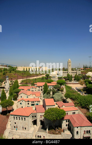 Israel, Shephelah. A model of Jerusalem in Mini Israel park Stock Photo ...
