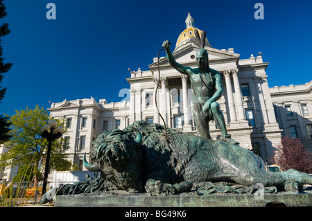 Closing Era statue, State Capitol Building, Denver, Colorado, United ...