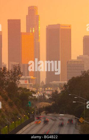 ROUTE 110 HIGHWAY DOWNTOWN LOS ANGELES CALIFORNIA USA Stock Photo - Alamy