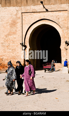 Fes, Morocco, Beautiful traditional old palais El Glaoui in the medina ...