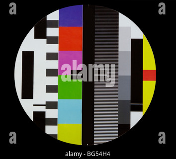tv color test pattern, test card for PAL and NTSC Stock Photo - Alamy