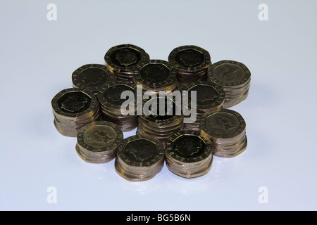 a group of 20p coins Stock Photo - Alamy