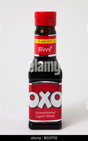 liquid oxo bottle beef stock Stock Photo - Alamy