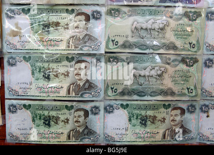 United Arab Emirates banknotes close up blue color toned Stock Photo ...
