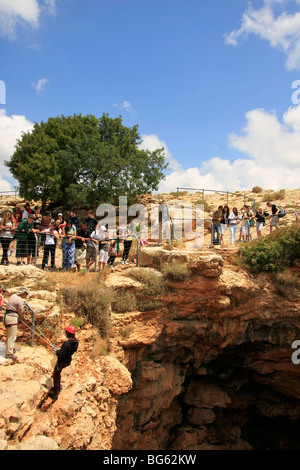 Israel, Upper Galilee, Rappelling in Keshet Cave Stock Photo - Alamy