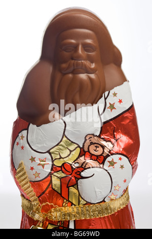 Chocolate Santa Claus Stock Photo - Alamy