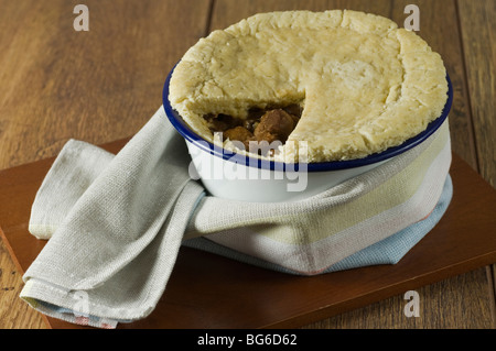 Steak and kidney pudding Stock Photo - Alamy