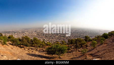 Panorama of Damascus from mountain Kasun Stock Photo - Alamy