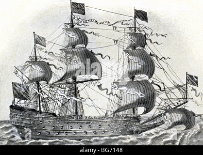 This English warship belonged to the class known as ship-of-the-line, a ...