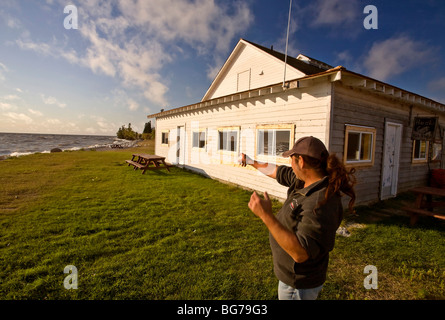 Fishing Shack Hecla Island Manitoba Lake Winnipeg Stock Photo - Alamy