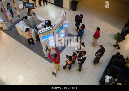 The Nintendo Wii kiosk in a mall in the borough of Queens in New York ...