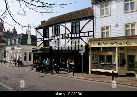 Shops, High street, Royal Tunbridge Wells, Kent, England Stock Photo ...