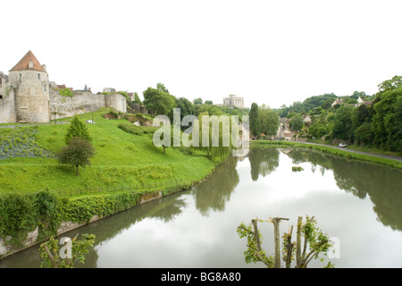 Town walls in Falaise Normandy, France Stock Photo - Alamy