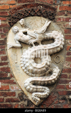 Biscione: The symbol of the city of Milan, a snake in the act of ...