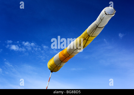 Windsock, blowing, sky, blue, measurement, display, wind direction ...