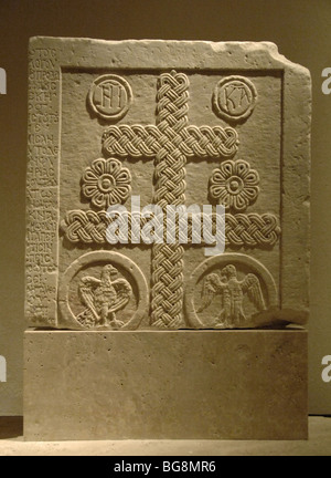 12th century byzantine marble slab, showing the Tree of Life, between ...